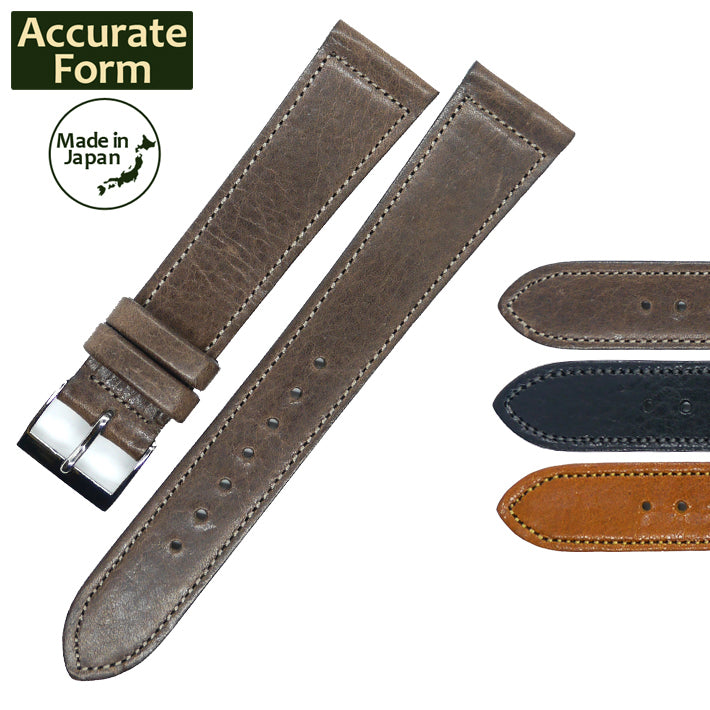 Accurate Form Watch Strap, Japanese Steerhide | Chronoworld
